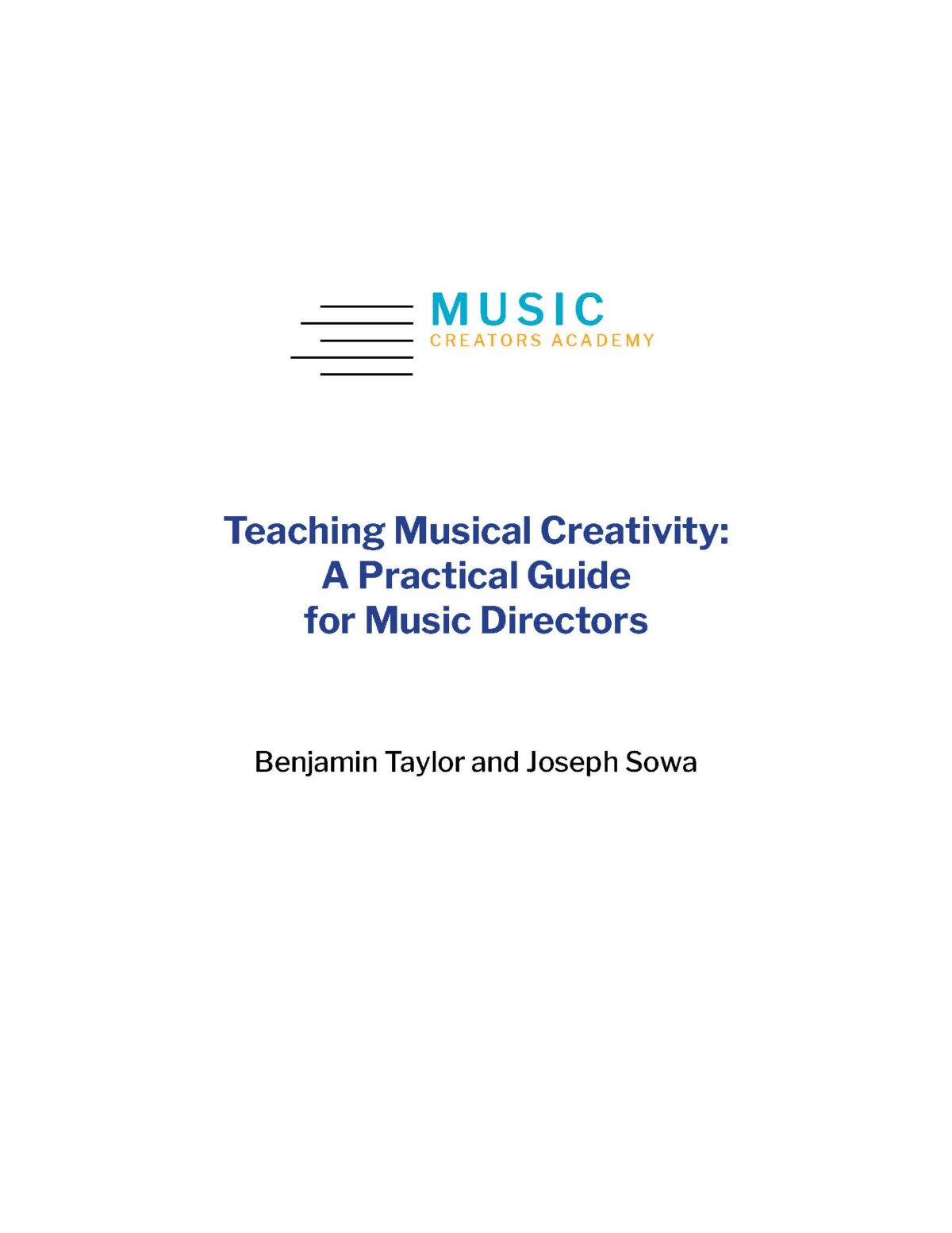 Teaching Musical Creativity: A practical guide for music directors | F ...