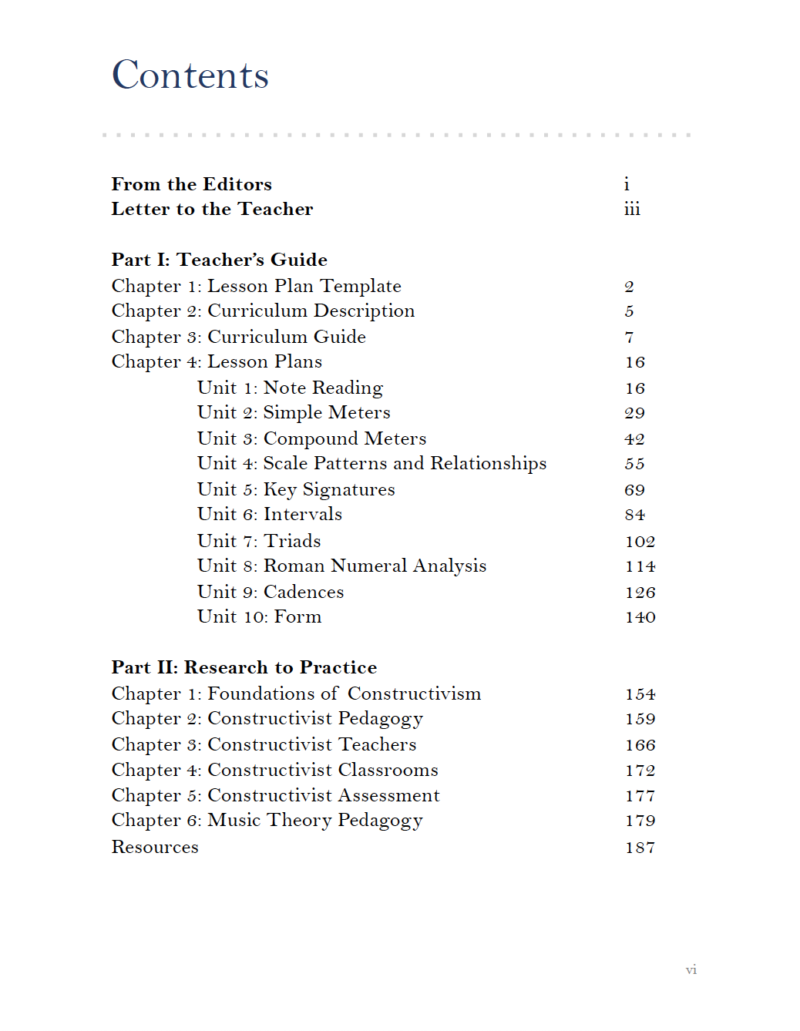An Introductory Music Theory Curriculum for High School Students - A ...